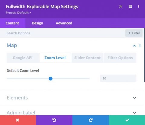 Map Module Settings | Explore Using Google Maps